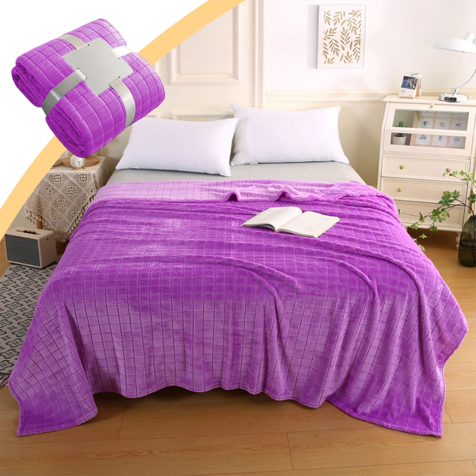 Large Throw Blanket, Hwkond Summertime Blankets, Soft Fuzzy Warm ...