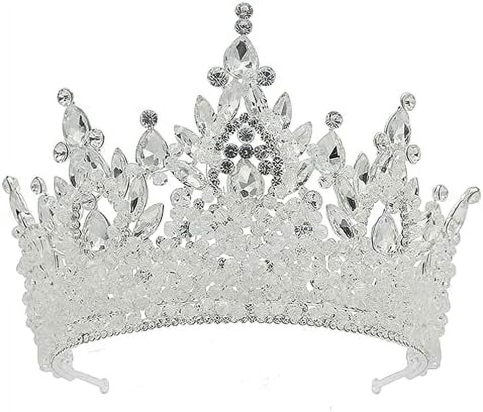 Large Tiaras and Crowns for Women Crystal Tall Pageant Crowns ...