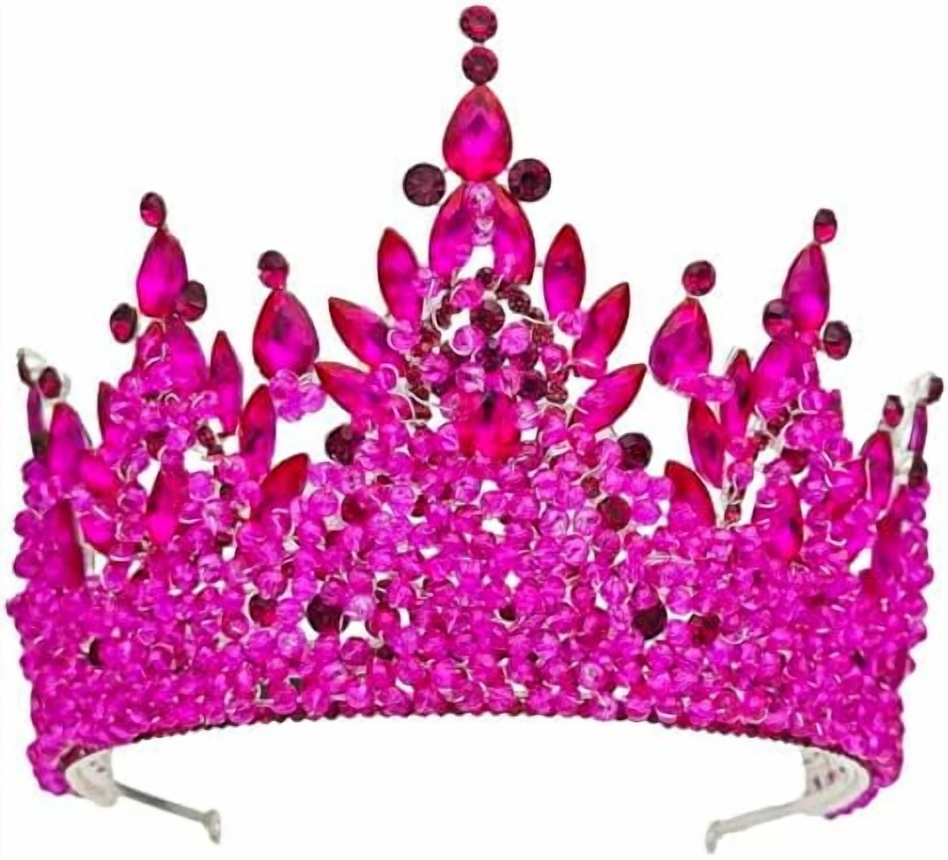 Large Tiaras and Crowns for Women Crystal Tall Pageant Crowns ...