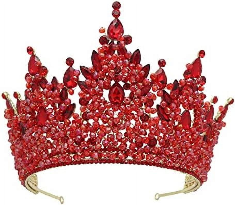 Large Tiaras and Crowns for Women Crystal Tall Pageant Crowns ...