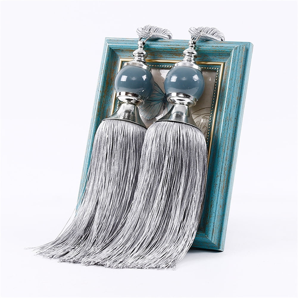 Large Tie Backs Jade Ball Tassel Curtain Rope Tieback Single Pair ...
