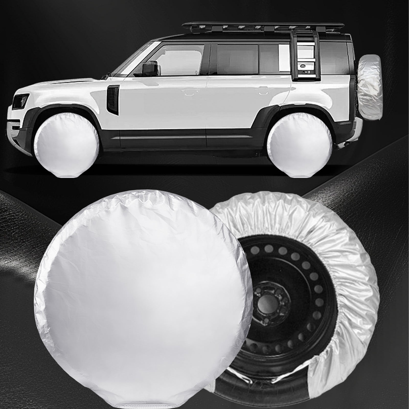 Large Tire Cover for Cars & RVs - 30.7 Inch Weatherproof Spare Wheel ...