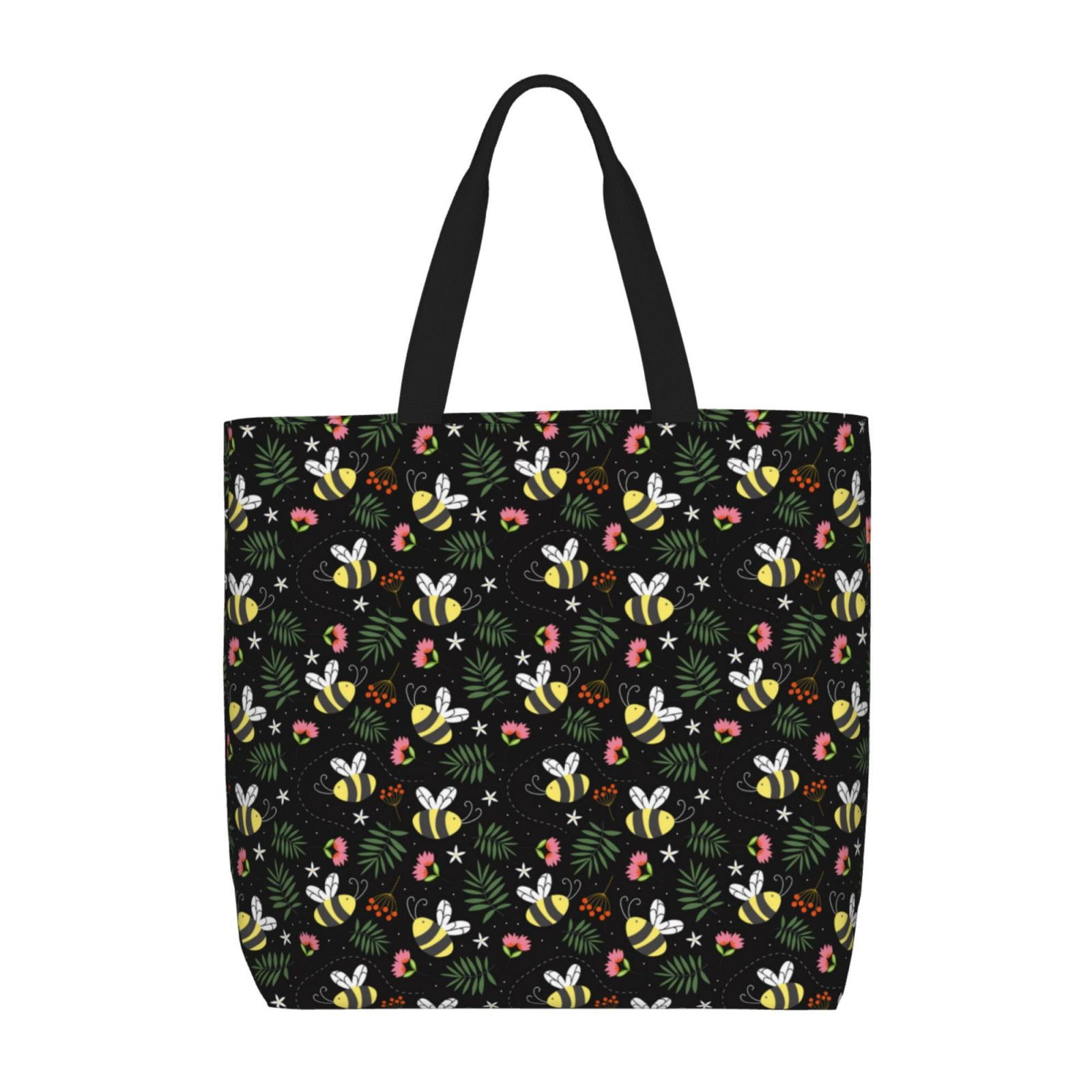 Large Tote Bag For Women - Bees (2) Reusable The Tote Bag With Zipper, Beach Bags For Women, Mom ...