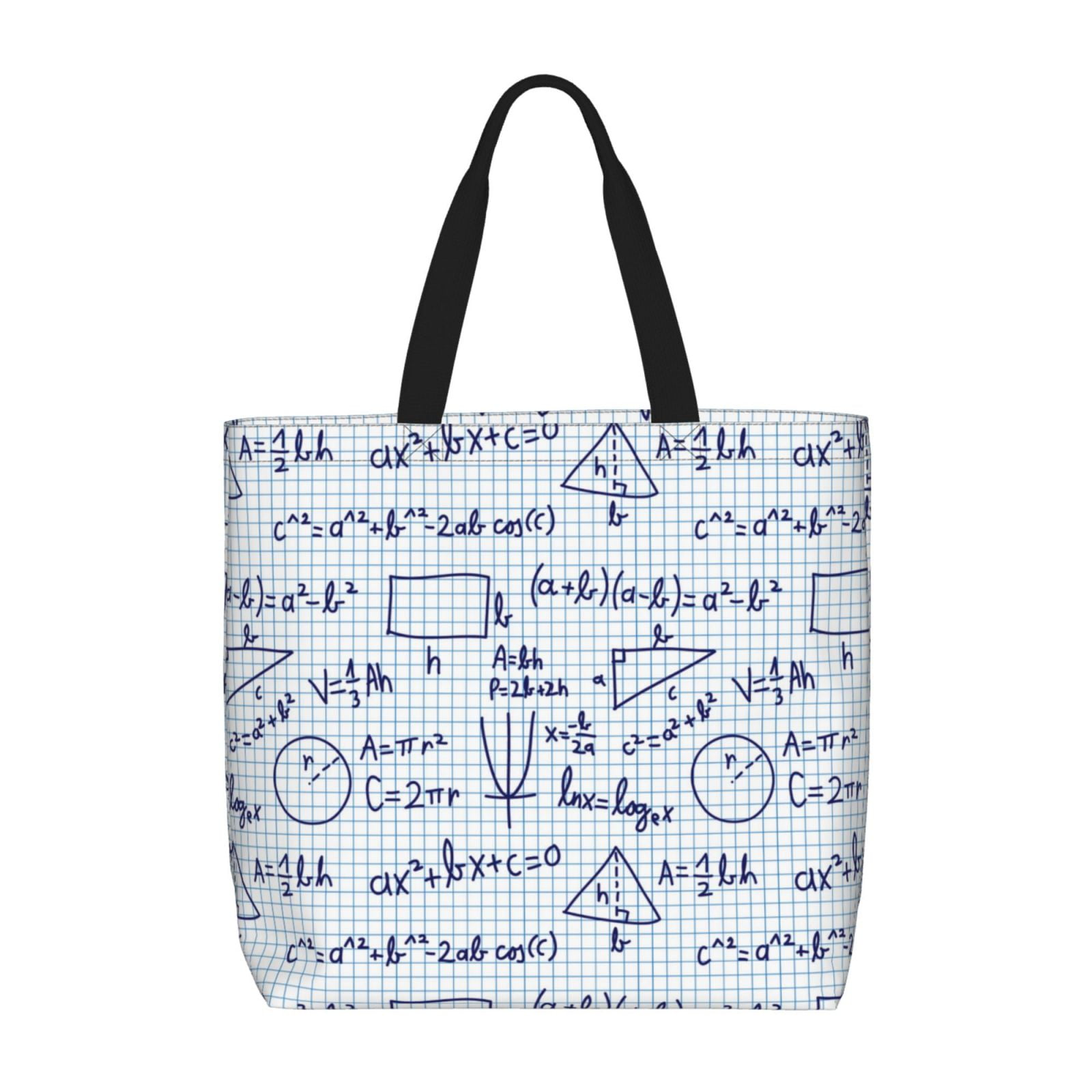 Large Tote Bag For Women - Tasteful Math equation Reusable The Tote Bag ...