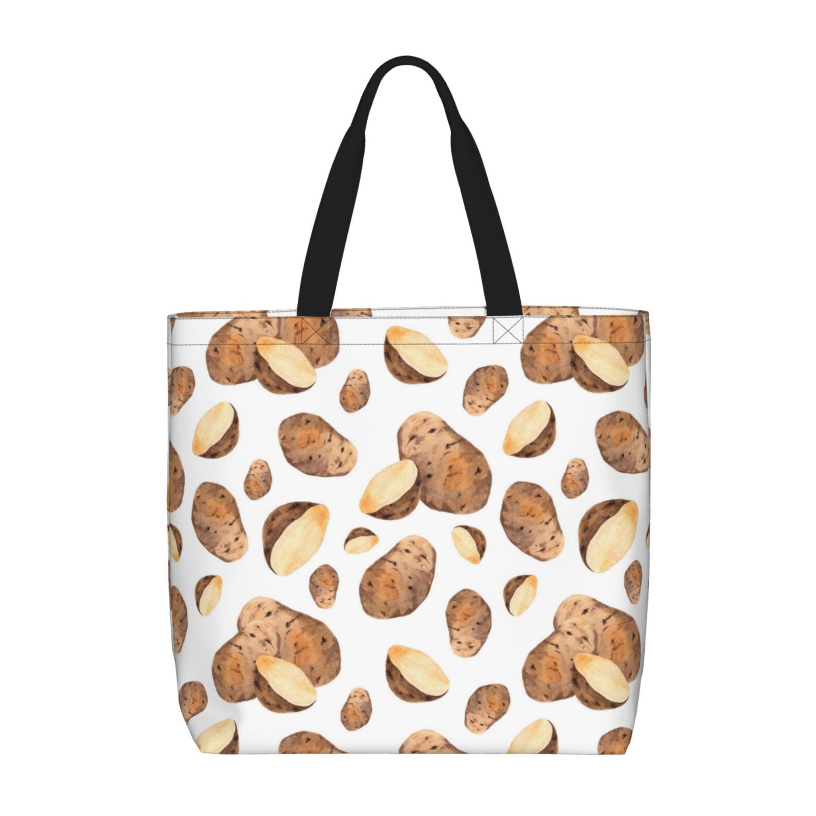 Large Tote Bag For Women - potato pattern Reusable The Tote Bag With ...