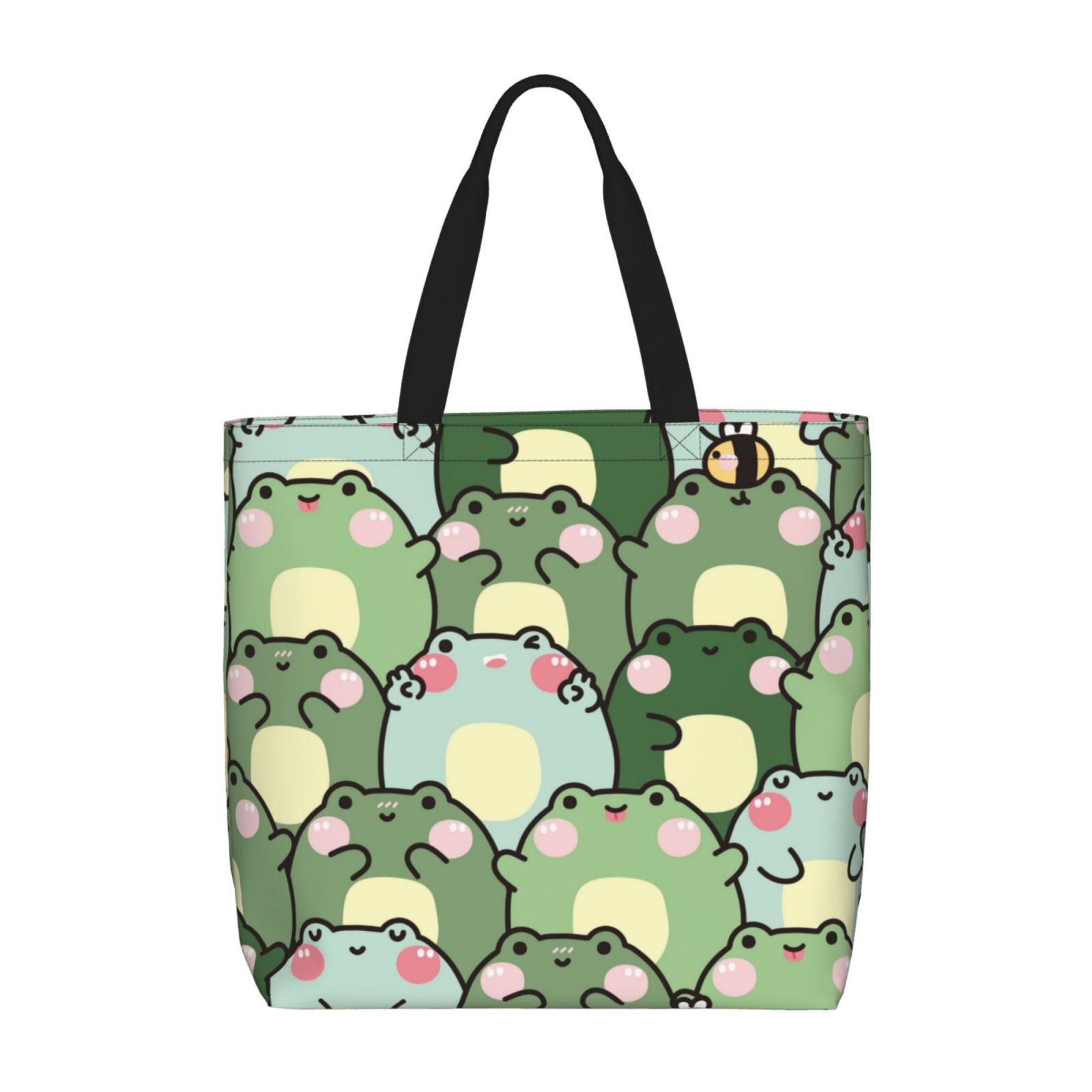 Large Tote Bag For Women - shy frog Reusable The Tote Bag With Zipper ...