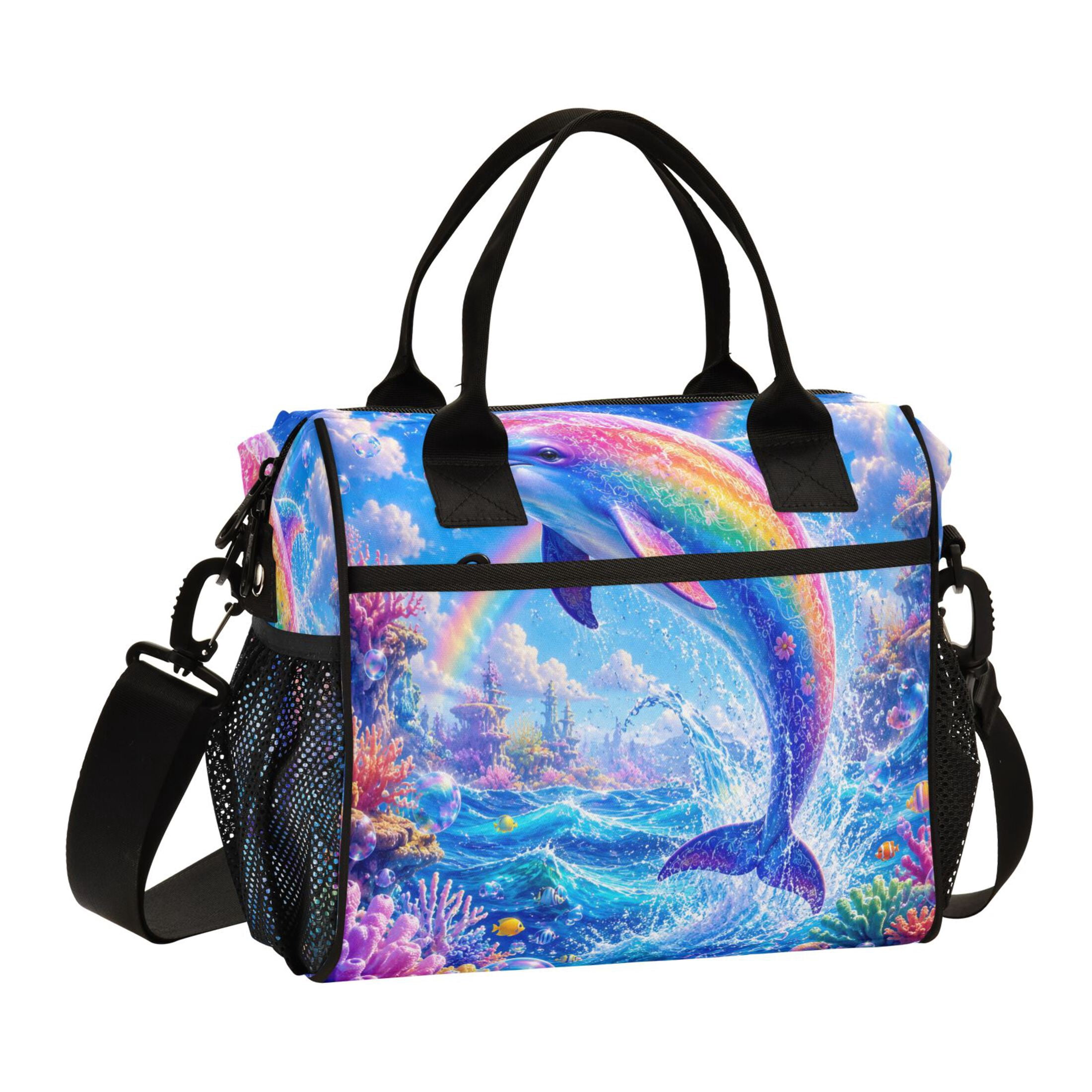 Large Tote Lunch Bag, Multi-Compartment Waterproof Thermal Food Bag for ...