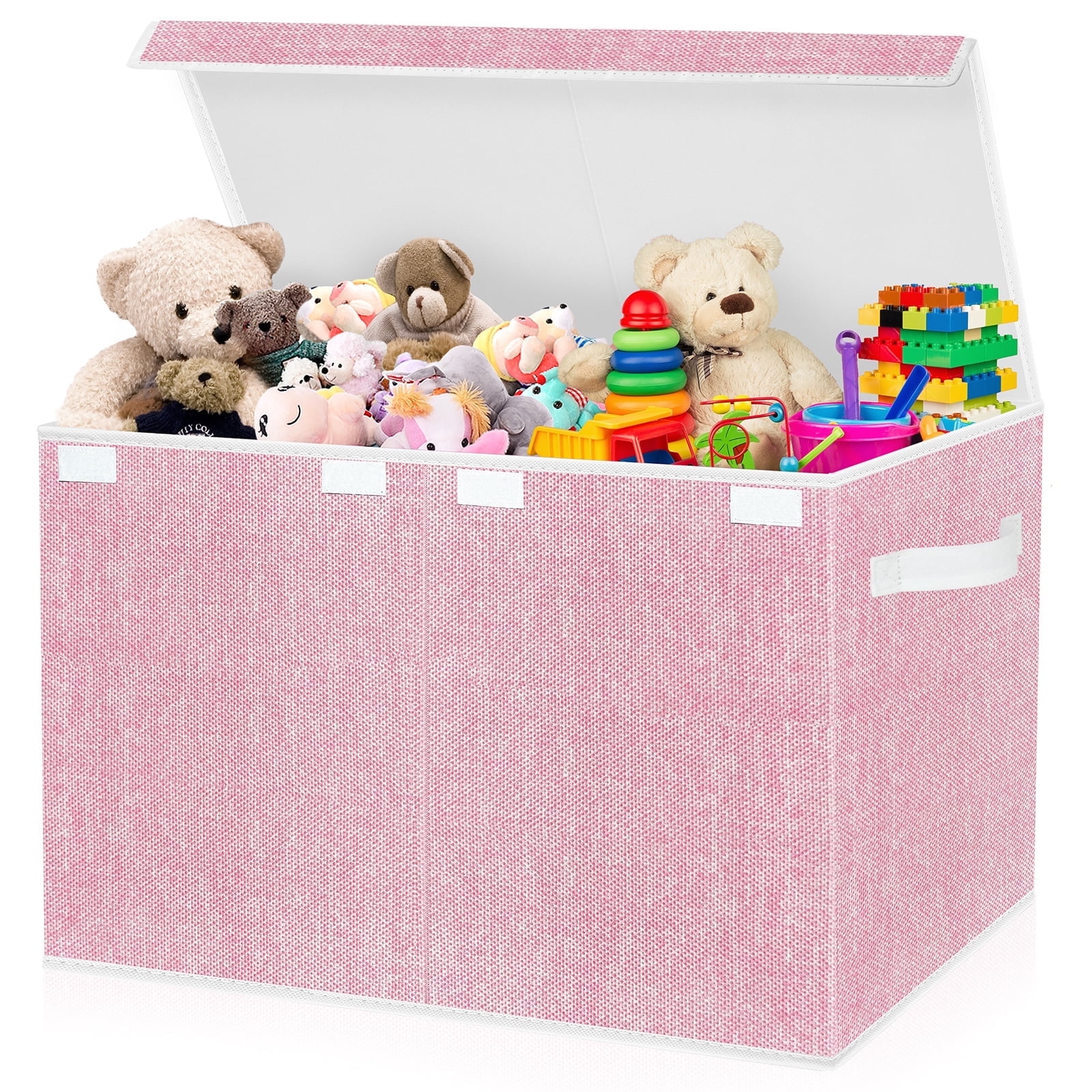 Homyfort Kids Toy Storage Box, Large 90L Container with Lid & Handles ...