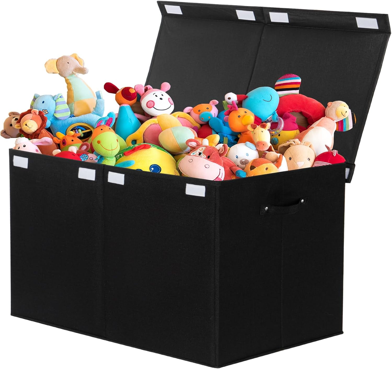 Large Toy Box Chest Storage with Flip-Top Lid, Collapsible Kids Storage ...