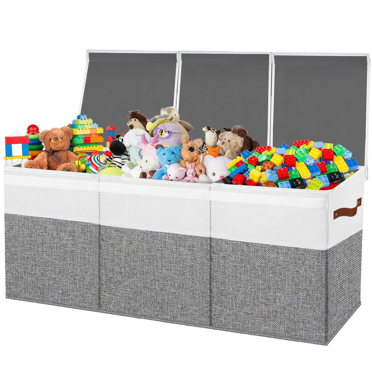 Large Toy Box Chest,Toy Storage Organizer,Storage Bins with Lids ...