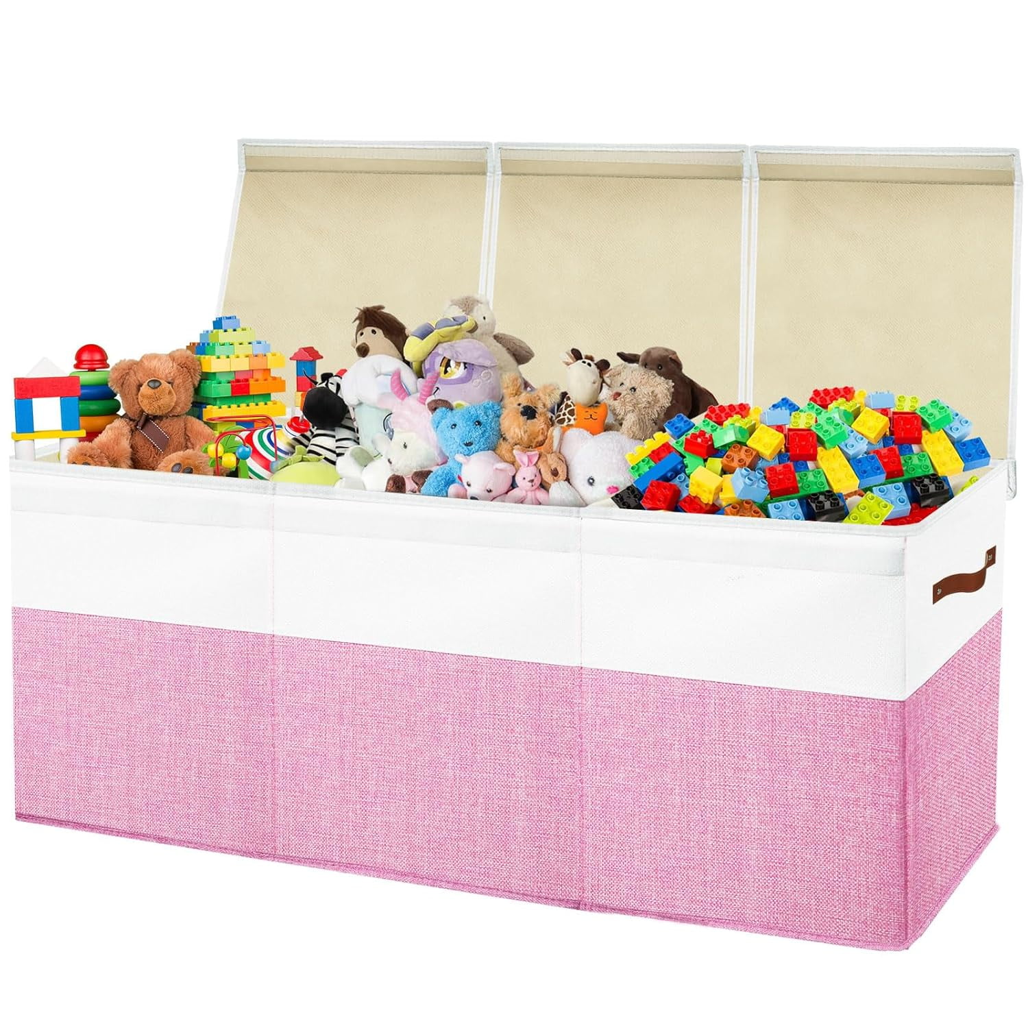 Large Toy Box Chest,Toy Storage Organizer,Storage Bins with Lids ...