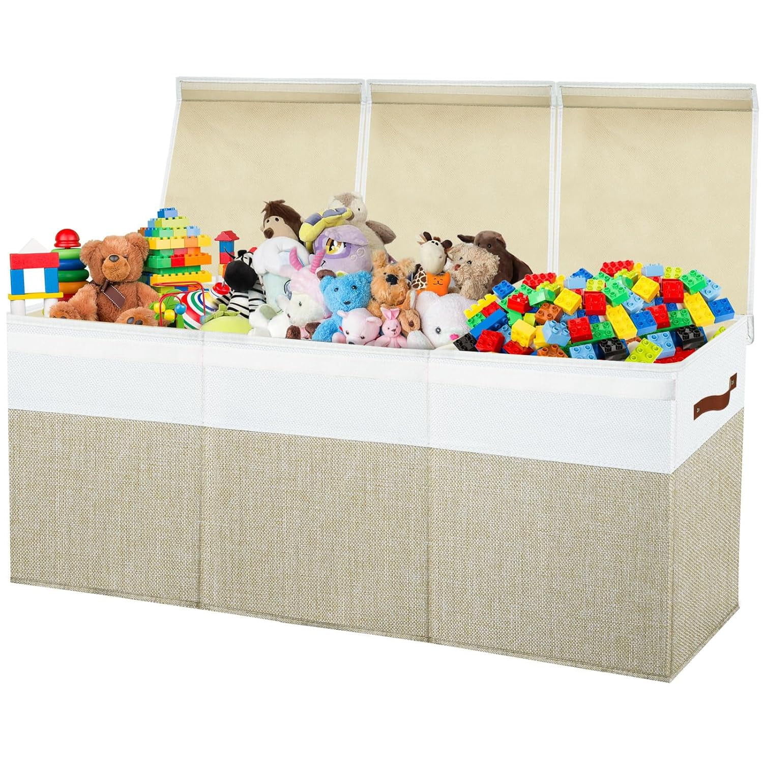 Large Toy Box Chest,Toy Storage Organizer,Storage Bins with Lids ...