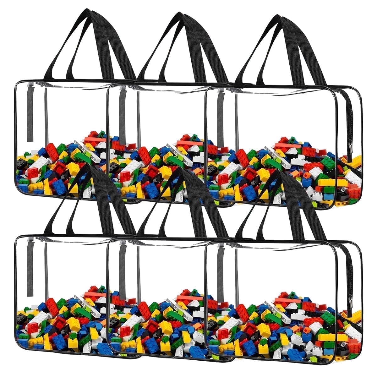 Large Toy Storage Bags Reusable Clear Storage Travel Waterproof ...