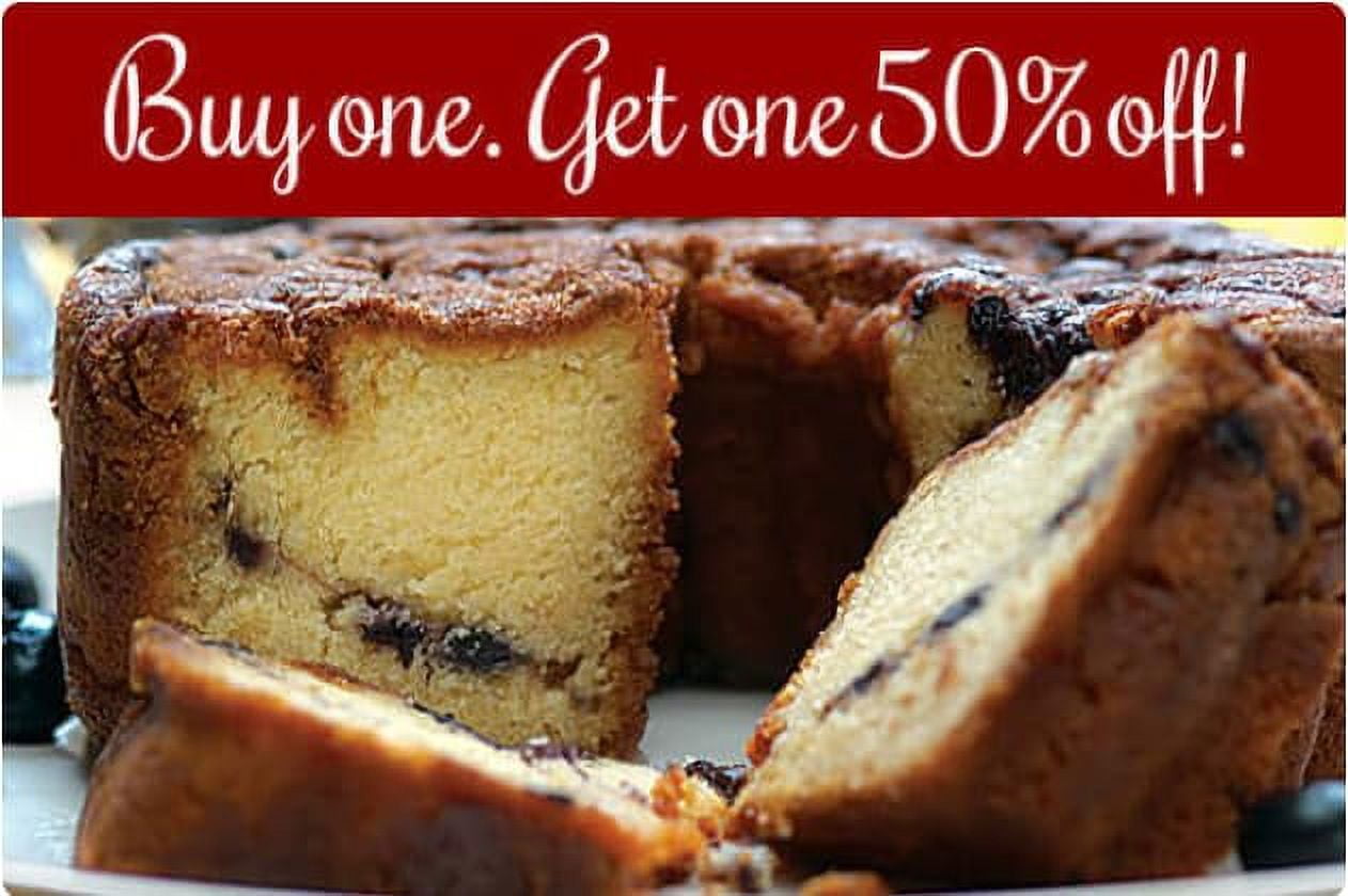 Large Traditional Apple Walnut Coffee Cake Buy One Get One 1/2 Off - 3. ...