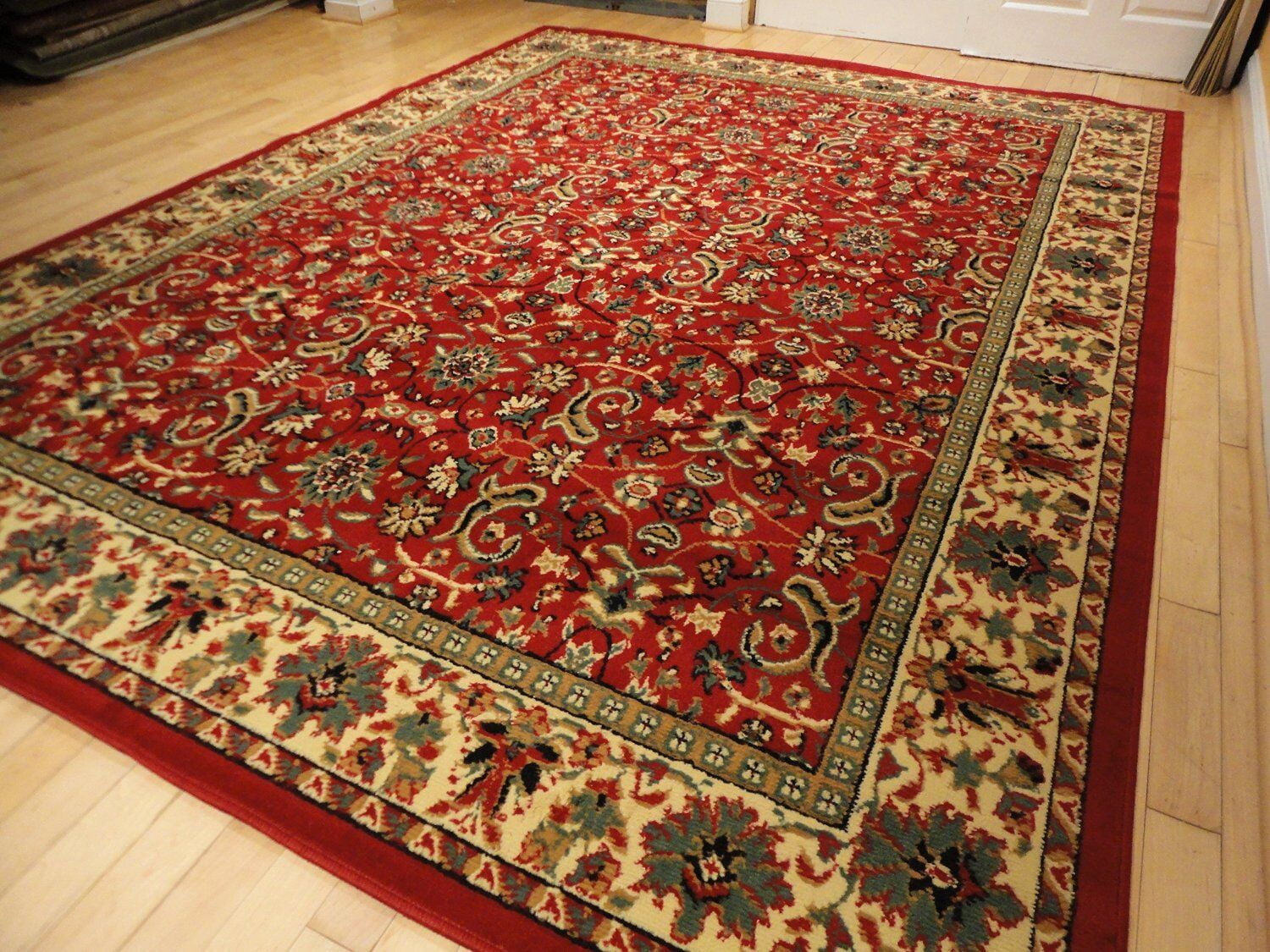 Large Traditional Area Rugs Carpet Oriental Rug 8x10 Red Rugs 5x8 ...