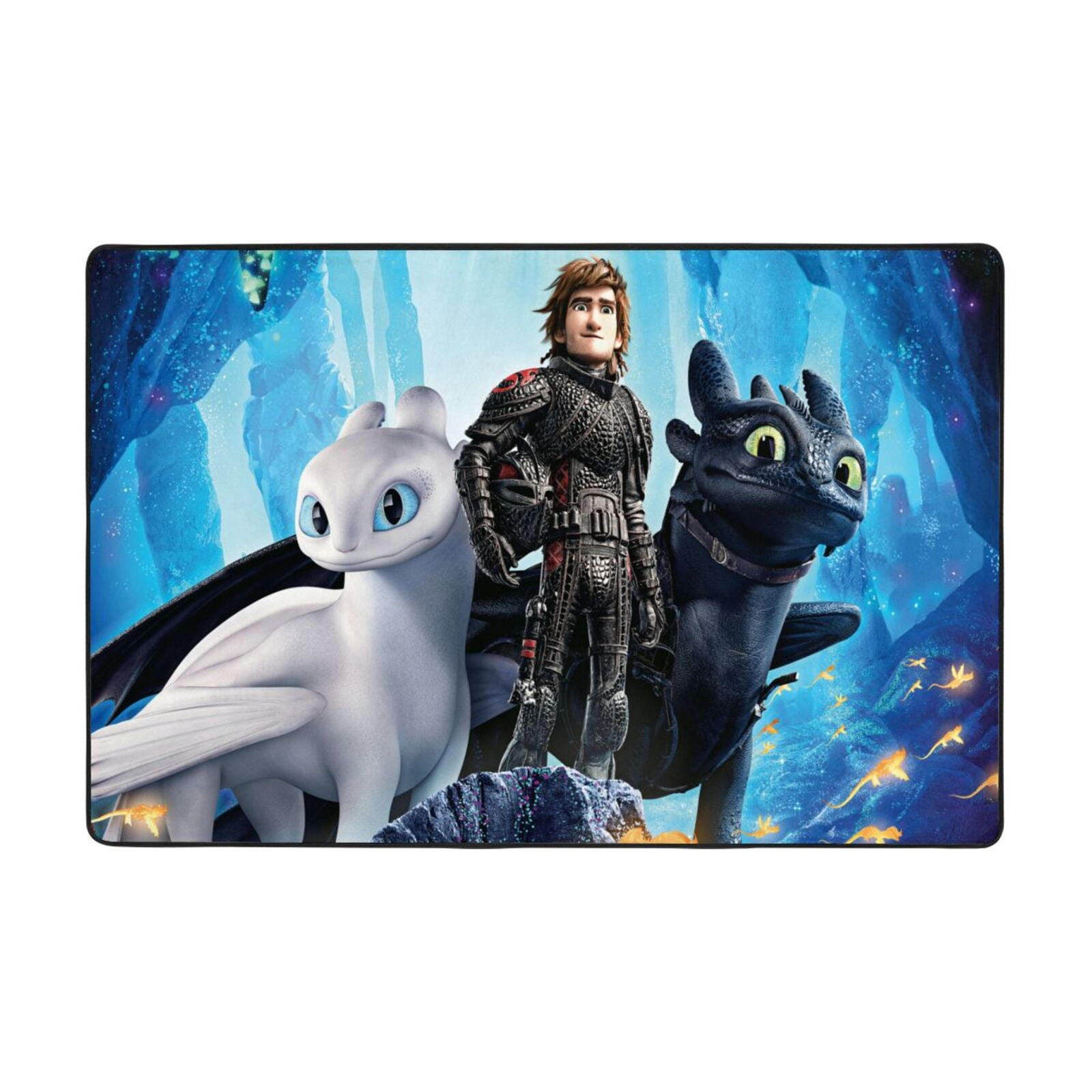Large How To Train Your Dragon Toothless Rug Cartoon Anime Rug for Rug ...