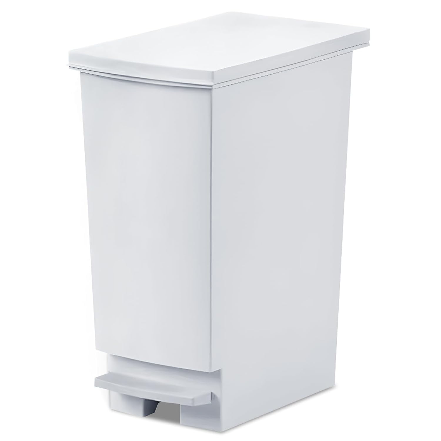 Large Trash Can With Lid and Foot Pedal, 8 Gallon Slim Kitchen Trash ...
