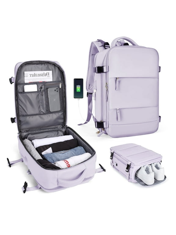 Large Capacity Backpack For Women Men Multiple Pockets And Zippers ...