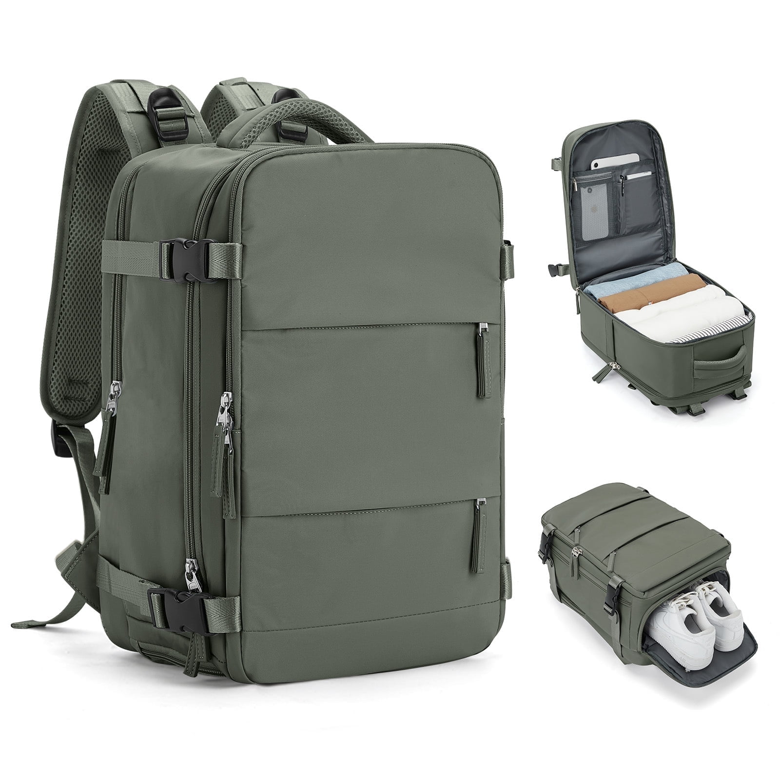 Large Travel Backpack for Women Men Airplane Approved, Carry on ...