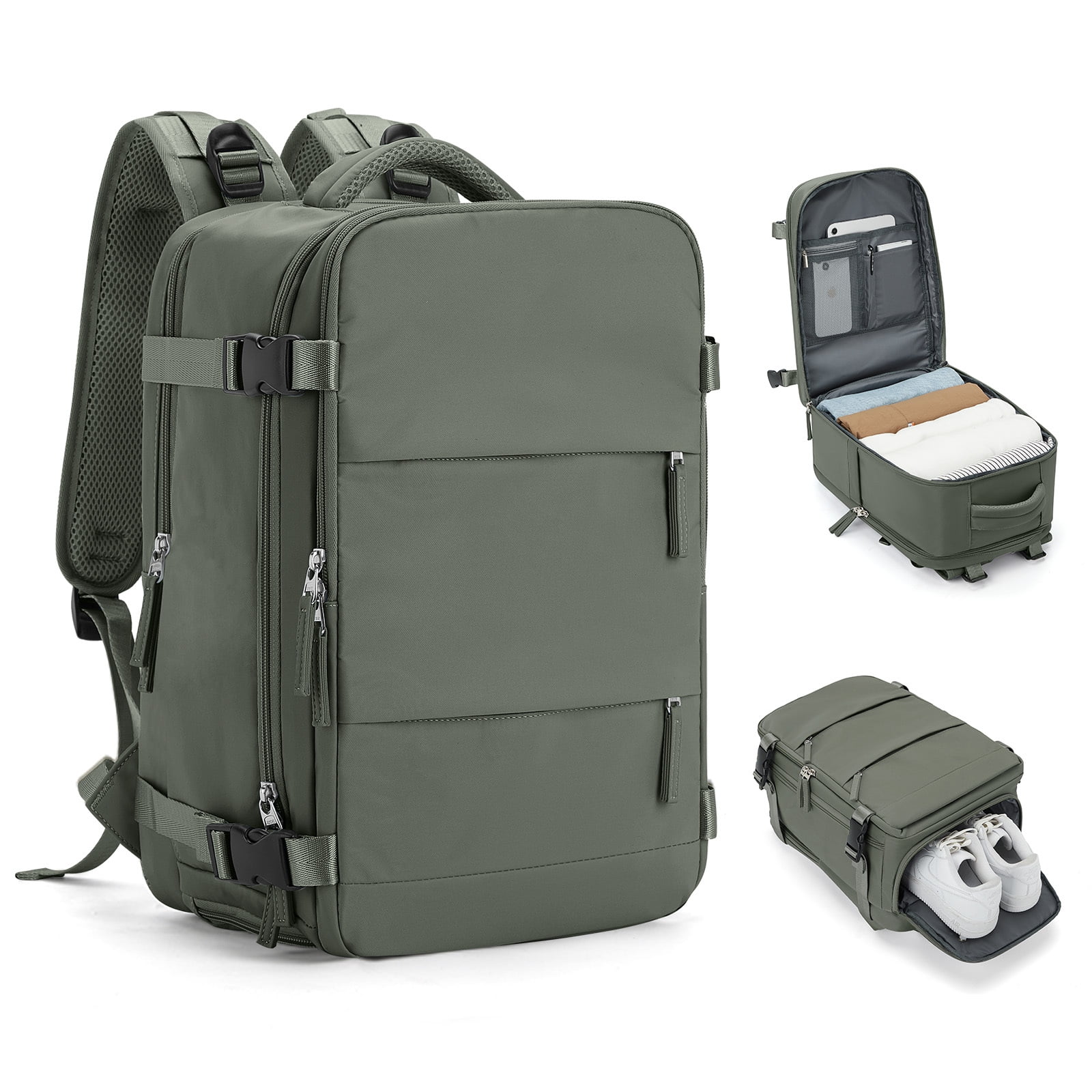 Large Travel Backpack for Women Men Airplane Approved, Carry on ...