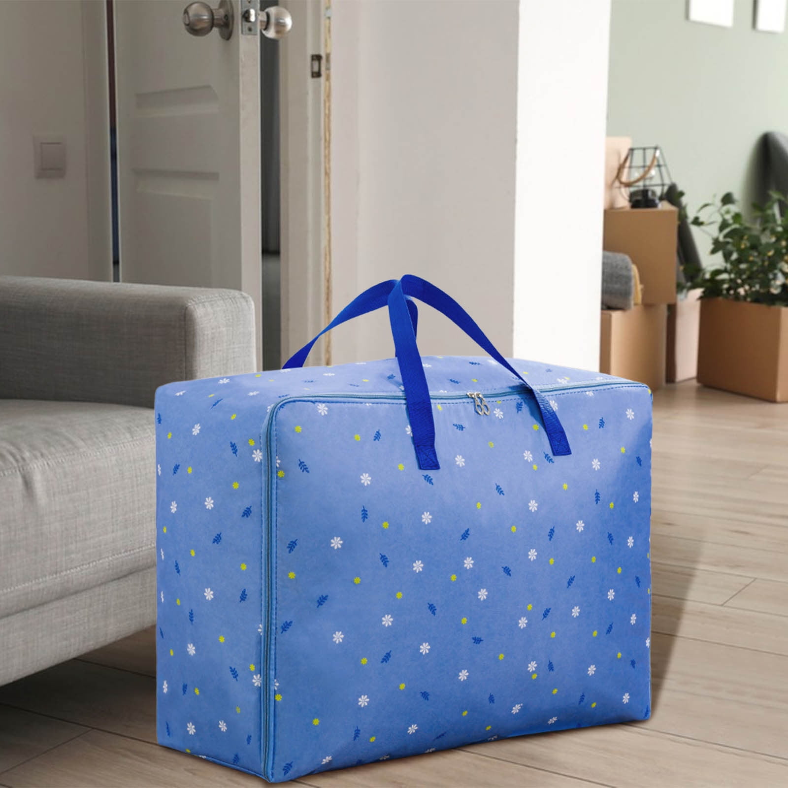 Large Travel Storage Bag Moving Organizer,Non-Woven Fabric Duffle Style ...
