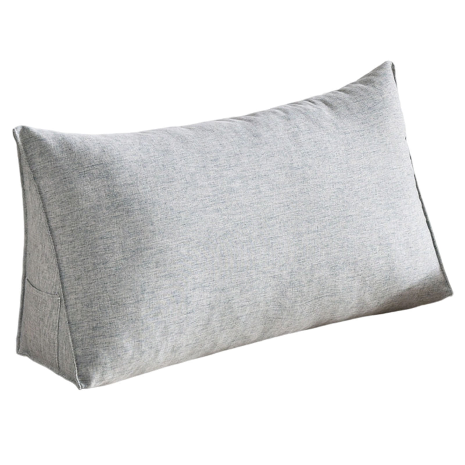 Large Triangular Back Support Cushion Sofa Bed Rest Pillow with Side ...