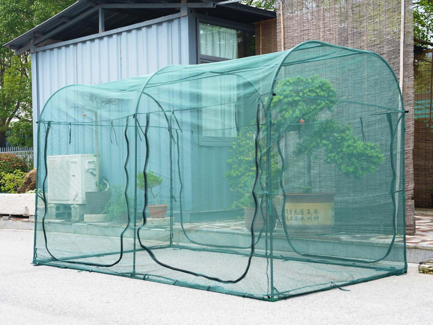 Large Tunnel 10FTx6FT Plant Netting Cover, 6FT Tall Crop Cage Tomato ...