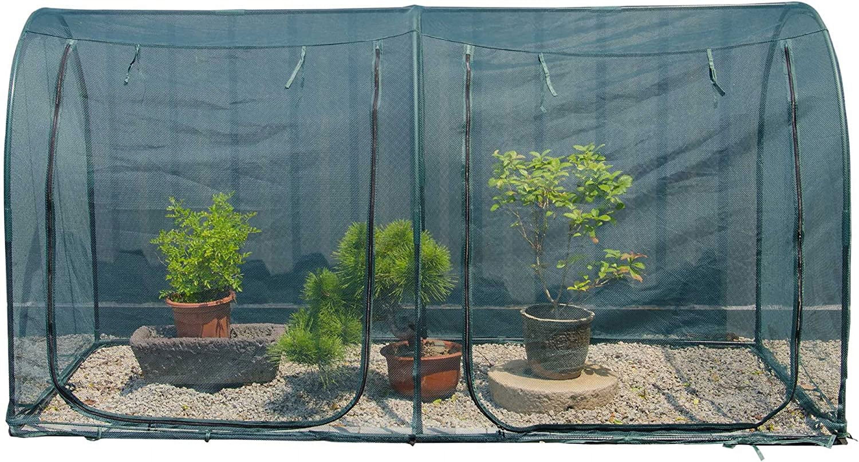 Large Tunnel 8.2'x4' Plant Netting Cover 4FT Tall Crop Cage Netting ...