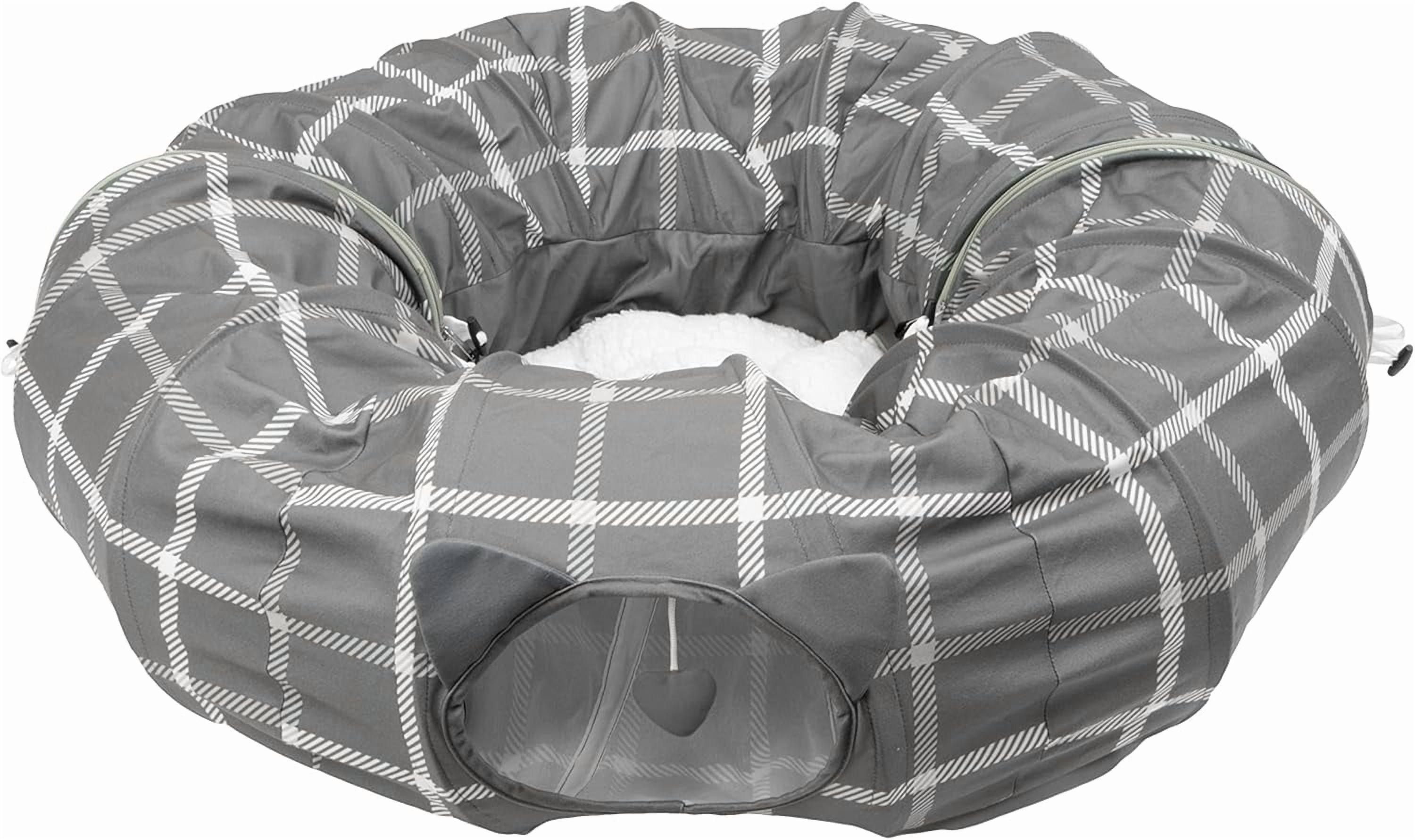 Large Tunnel Bed, 2-in-1 Zip-Together Play Tunnel & Plush Nap Bed, Pop ...