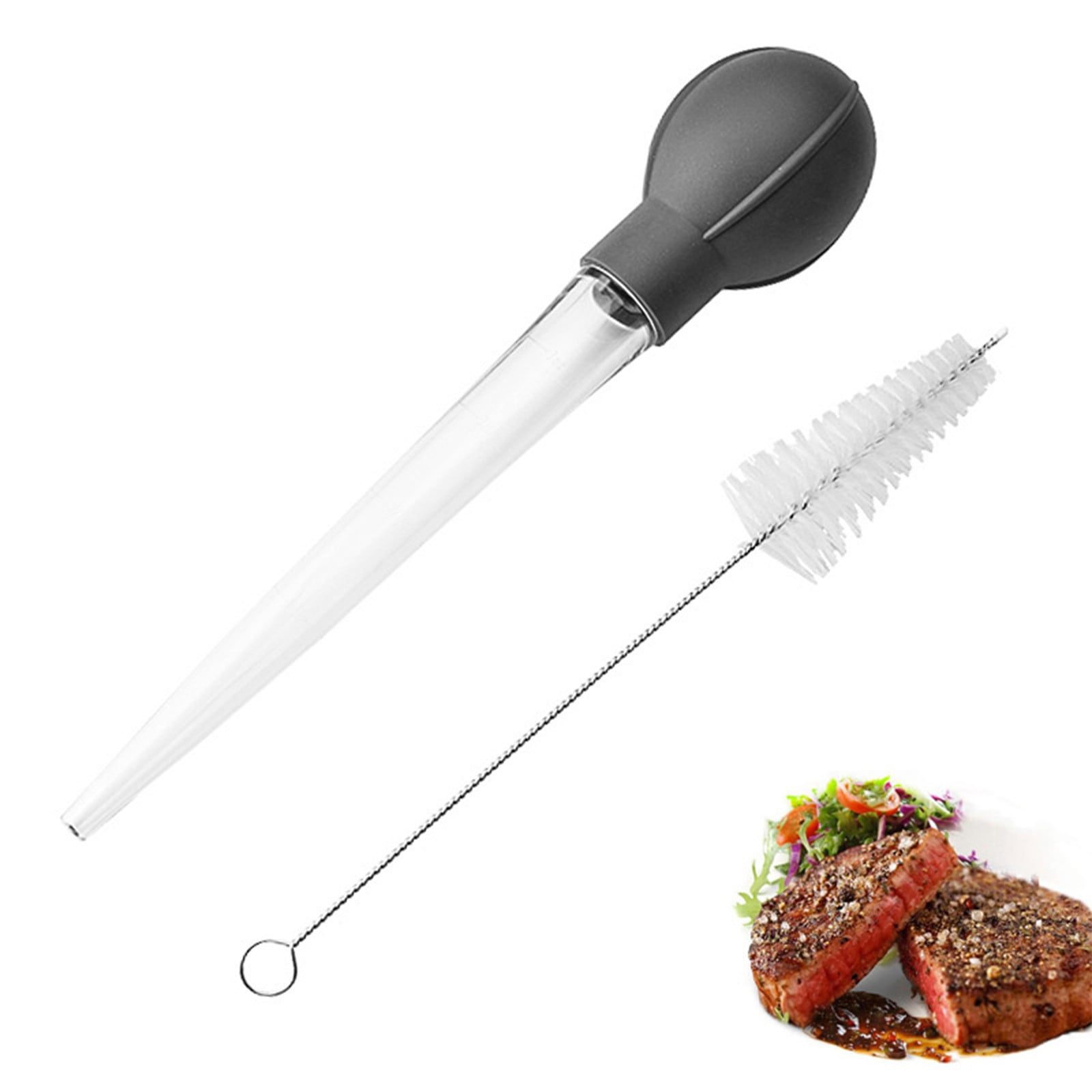 Large Turkey Baster with Cleaning Brush-Premium Baster Tool for Cooking ...