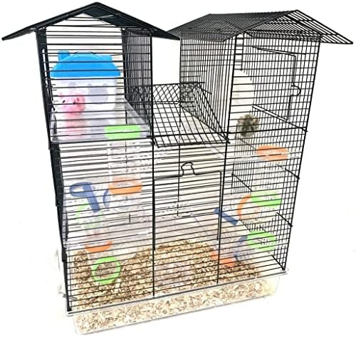 Large Twin Tower 5-Levels Crossing Level Tube Habitat Syrian Hamster ...