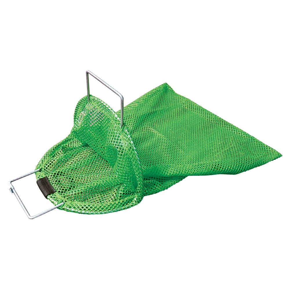 Large Uncoated Galvanized Wire Handle Mesh Catch Bag with D-Ring ...