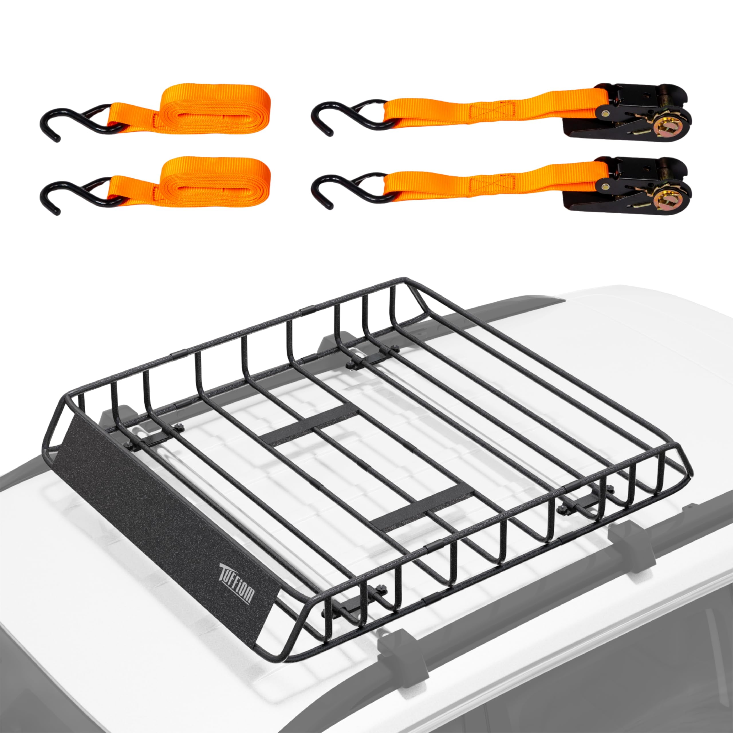 Large Universal Rooftop Cargo Basket 46x36x6 Inches, Steel Roof Rack ...