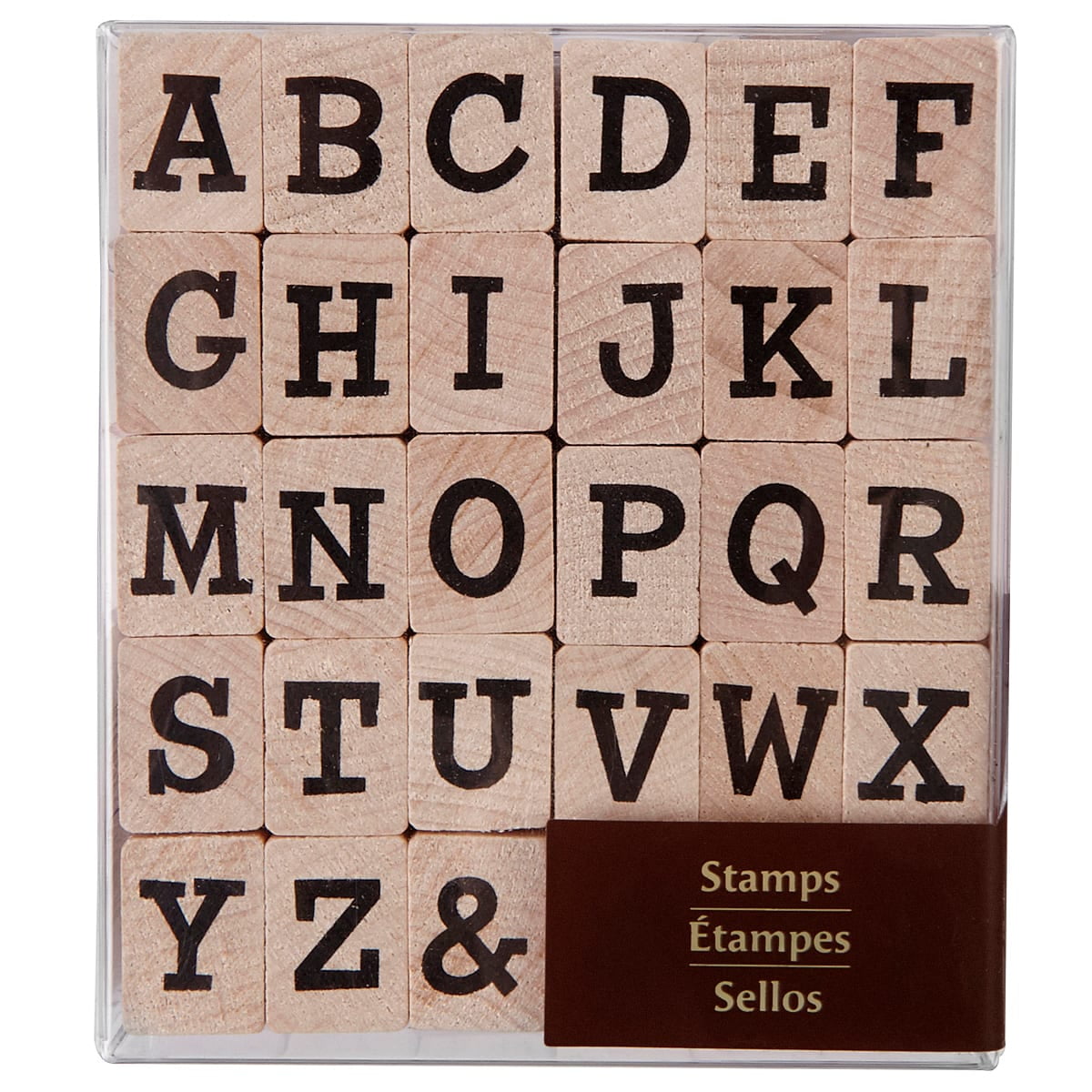 Large Uppercase Alphabet Wood Stamp Set by Recollections™ - Walmart.com