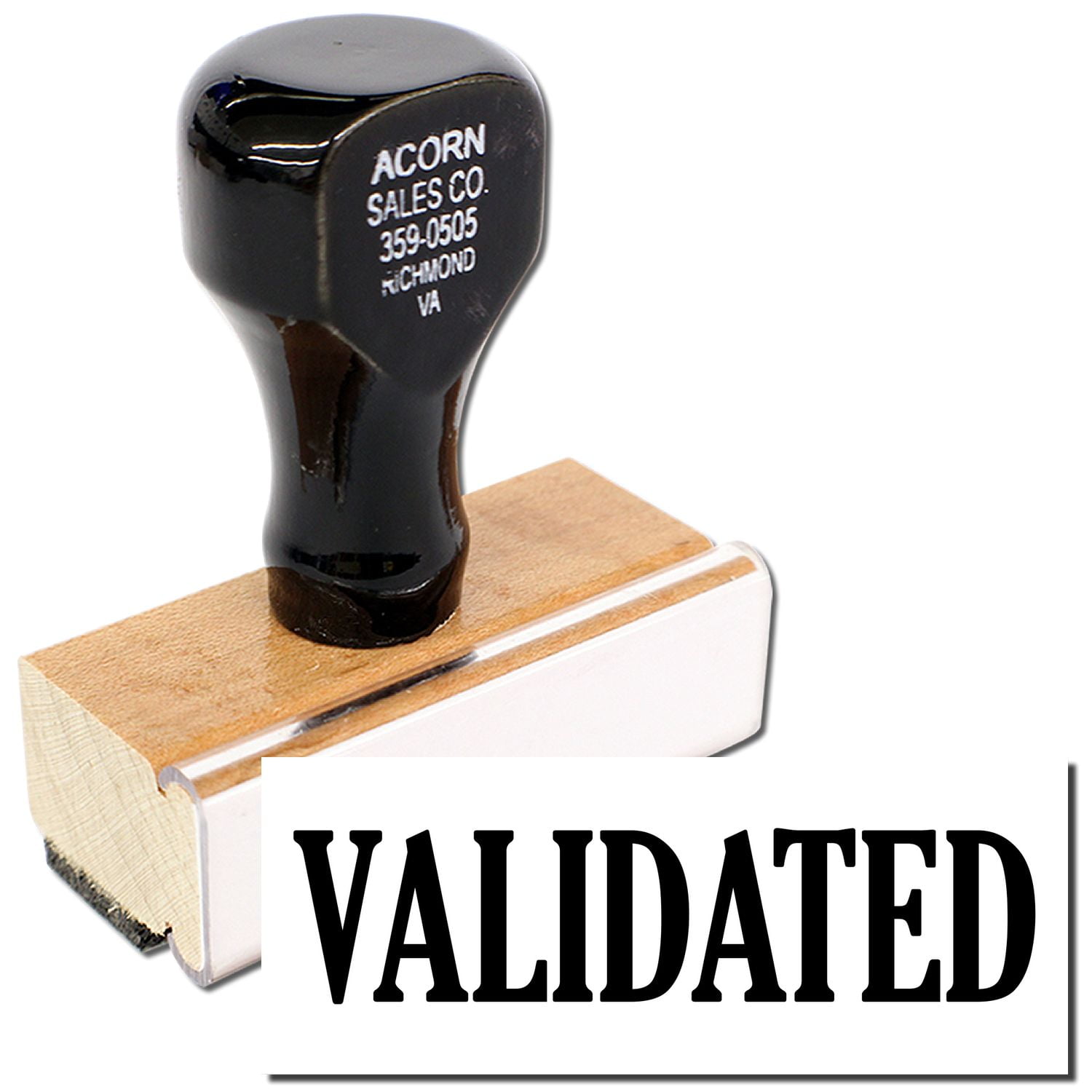 Large Validated Rubber Stamp, Wooden Handle Rubber Stamp, Laser ...