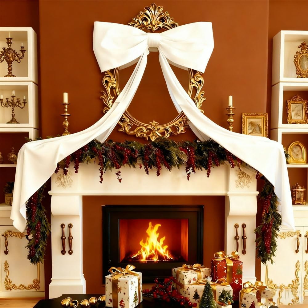 Large Velvet Christmas Bows, 2026 New Large Bows for Christmas Tree ...