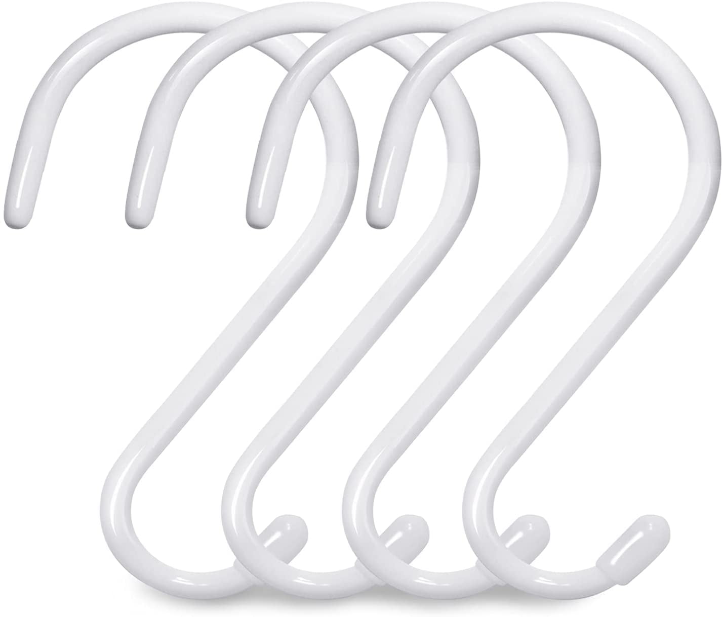 Large Vinyl Coated S Hooks 6 Inch, Heavy Duty Utility Hooks for Hanging ...