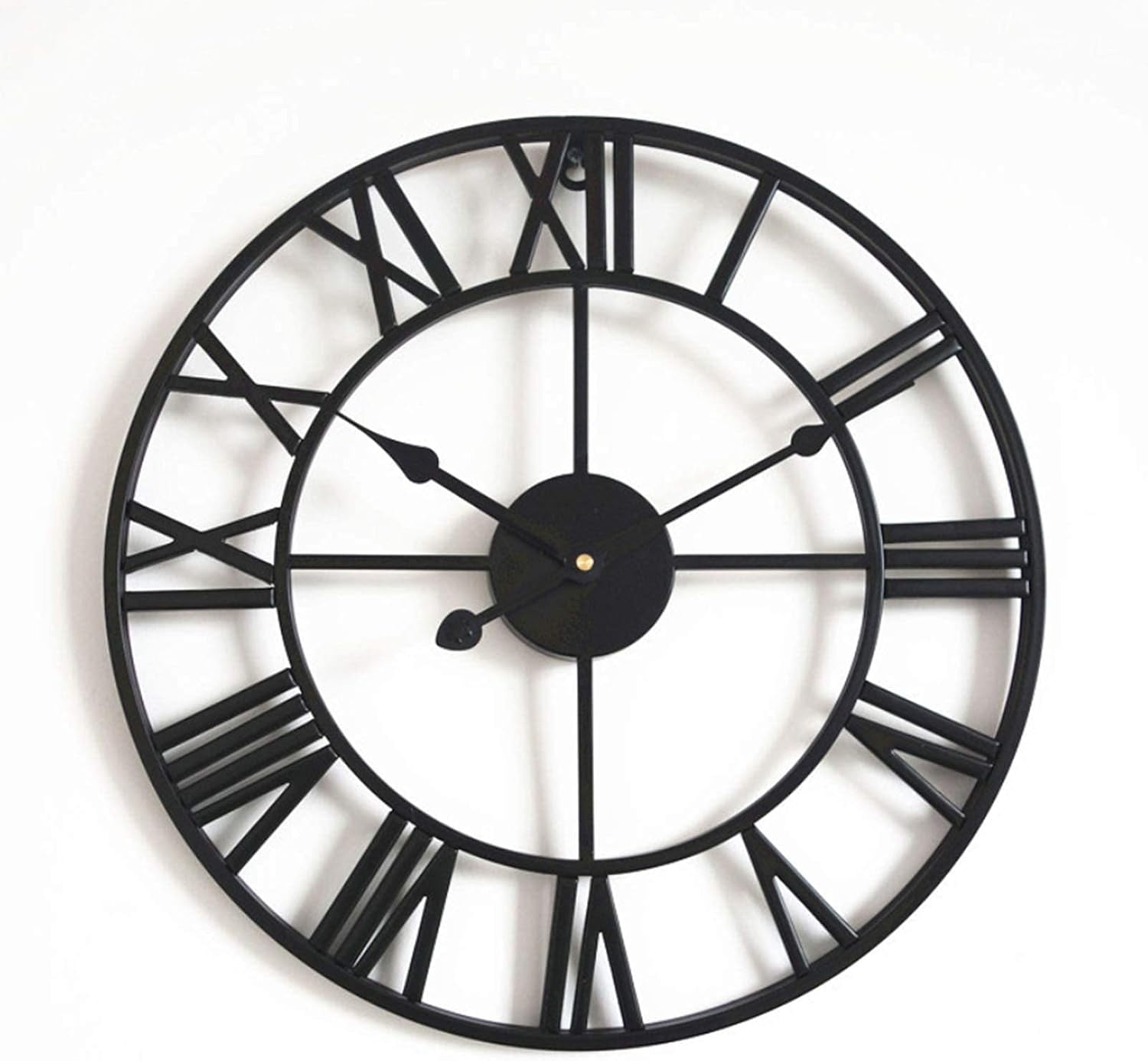 Large Wall Clock, 16 Inch Wall Clock Silent Non Ticking Roman Numeral ...