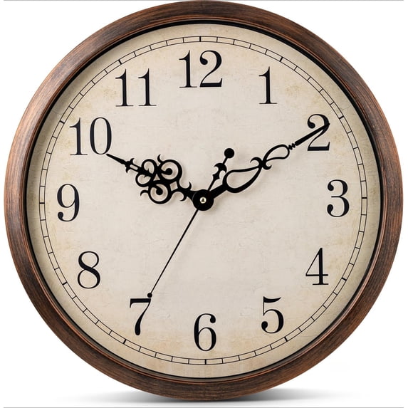 Large Wall Clock 18 Inch Silent Non Ticking Movement Quartz Battery ...