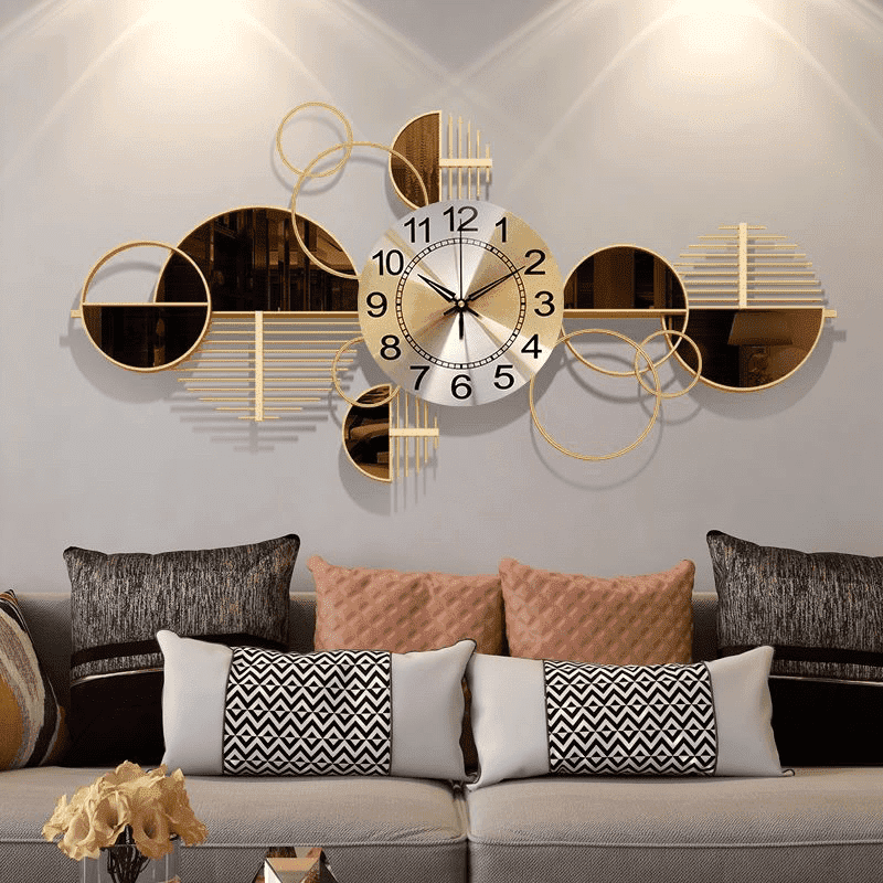 Large Wall Clock Decorative Modern Analog Wall Clock Oversized Round ...