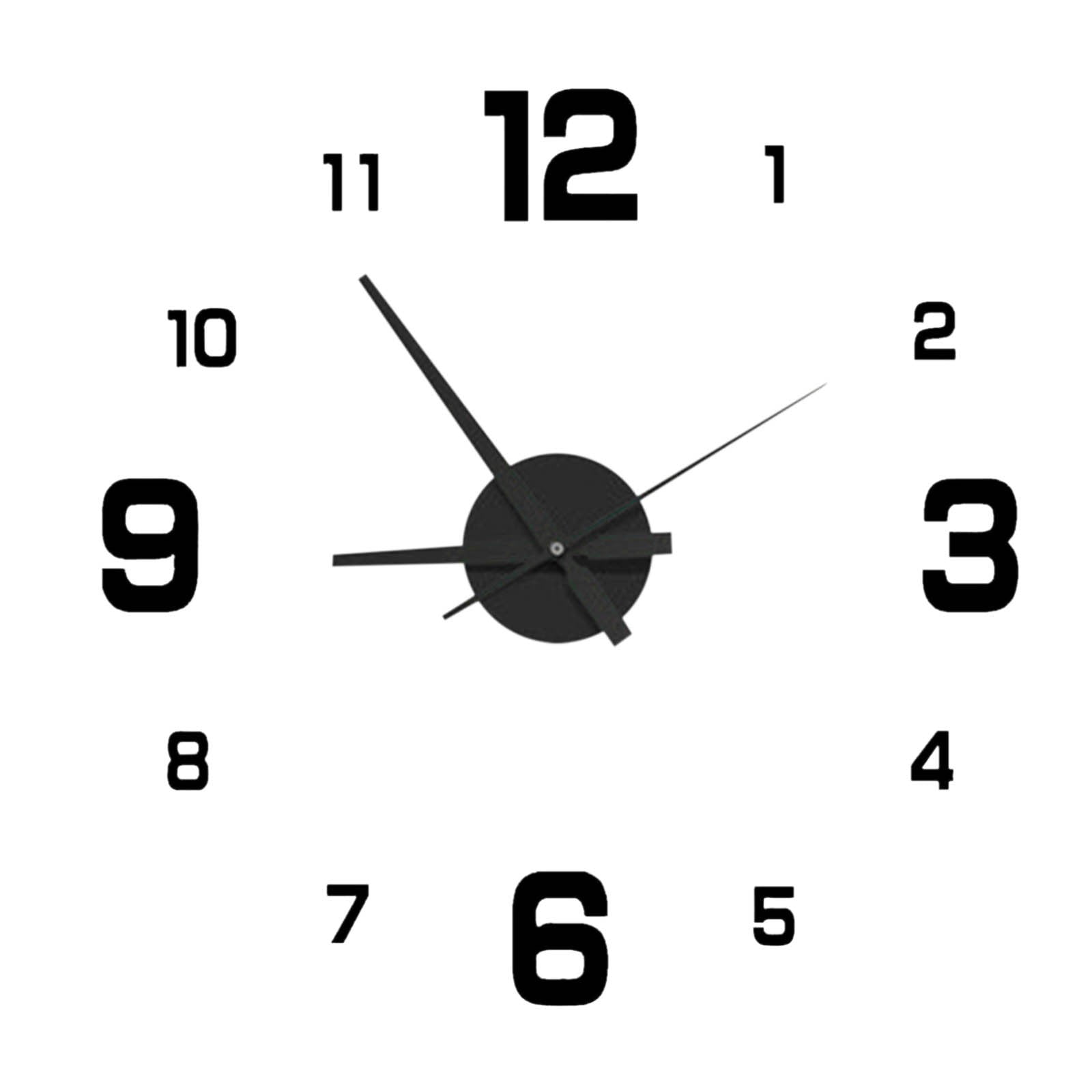 Large Wall Clock Watch DIY Sticker Wall Clocks Pared Home Decoration ...