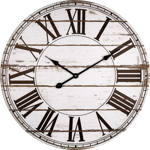 Large Wall Clocks for Living Room Decor, Silent Non-Ticking Battery ...