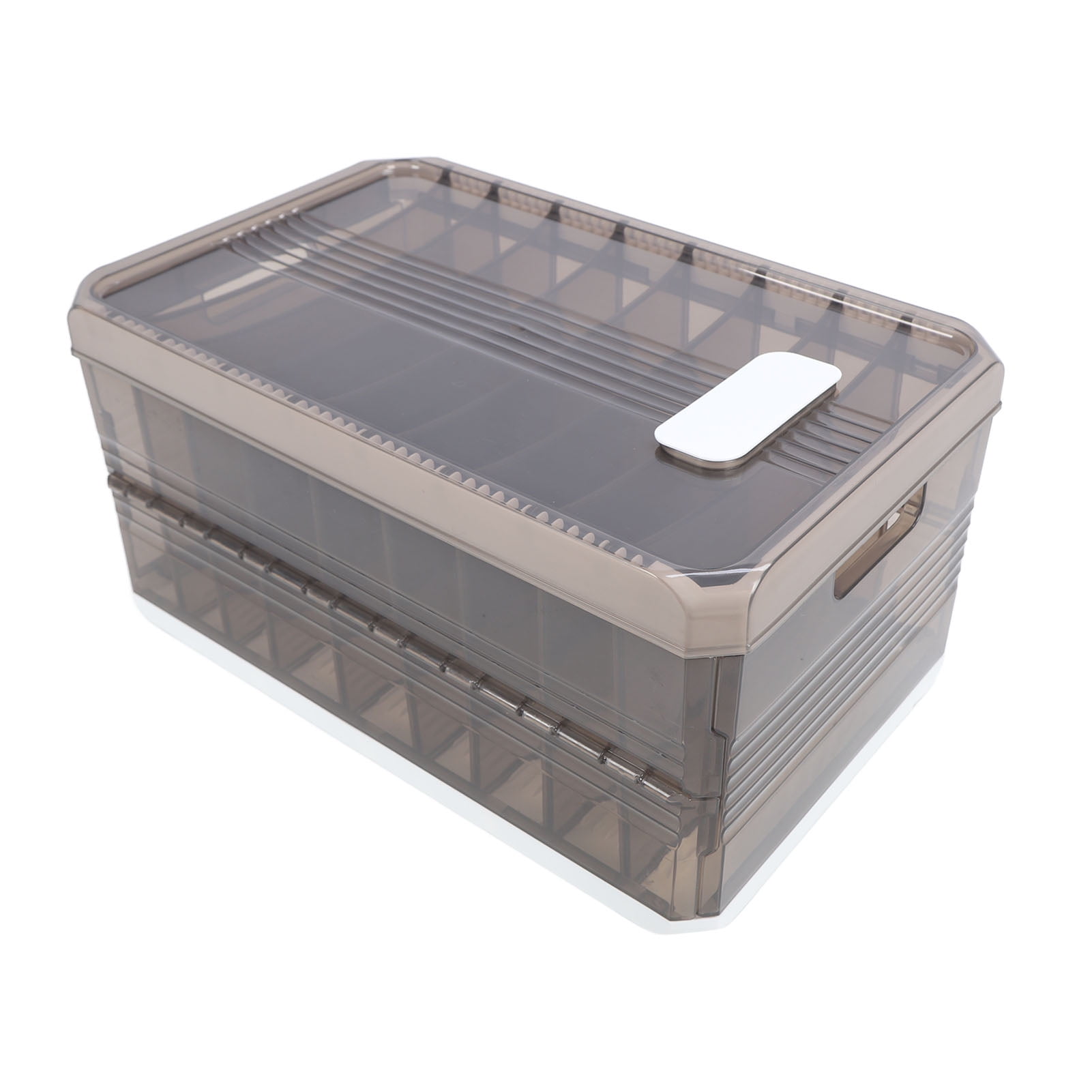 Large Wardrobe Clothing Organizer Box with Lid - Foldable Compartment ...