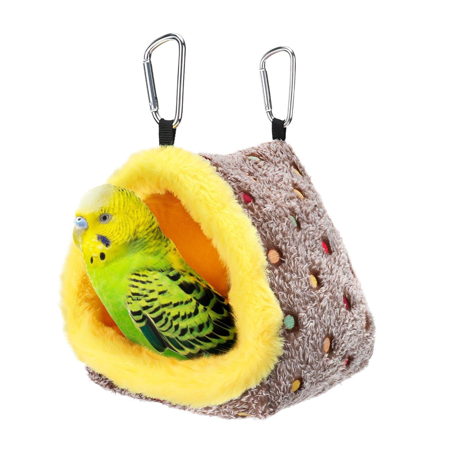 Large Warm Bird Nest House - Cozy Bird Bed for Cage with Mat, Hanging ...