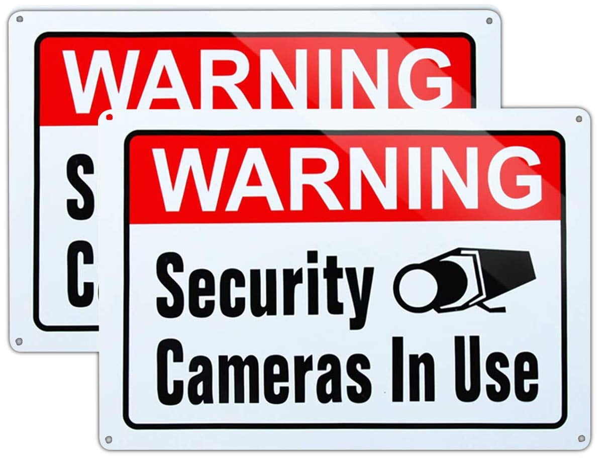 Large Warning Video Surveillance in Use Sign,Security Cameras in use ...