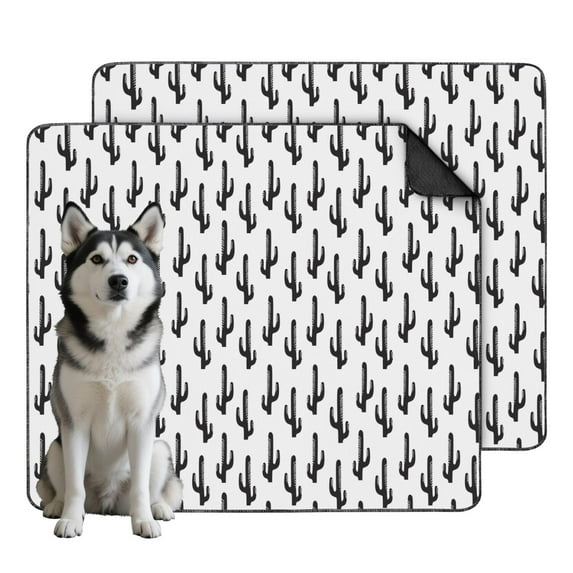 Large Washable Pee Pads for Dogs Featuring Floral Art, Reusable Non ...