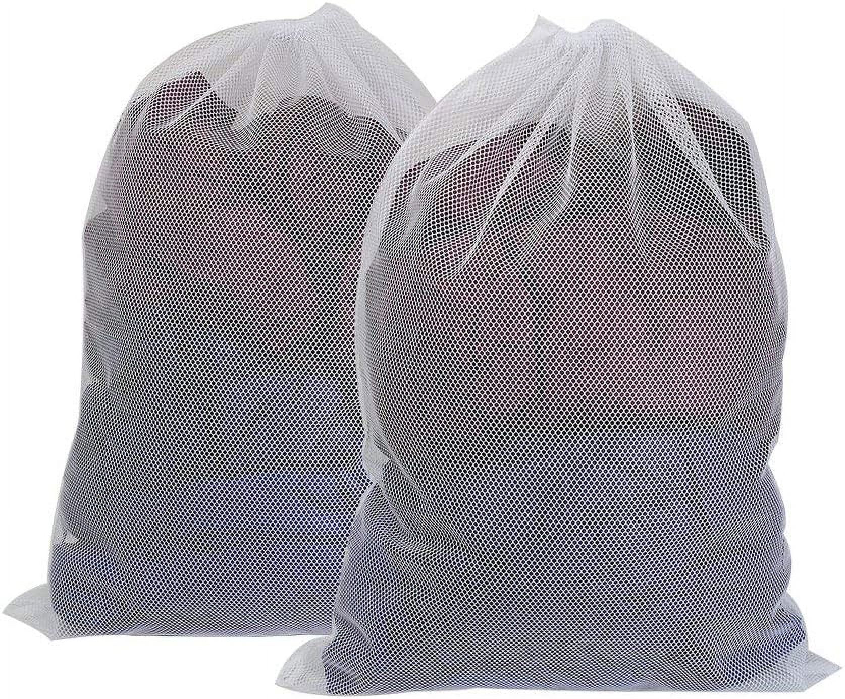 Large Washing Net Bags, Set of 2 - Durable Coarse Mesh Laundry Bags ...