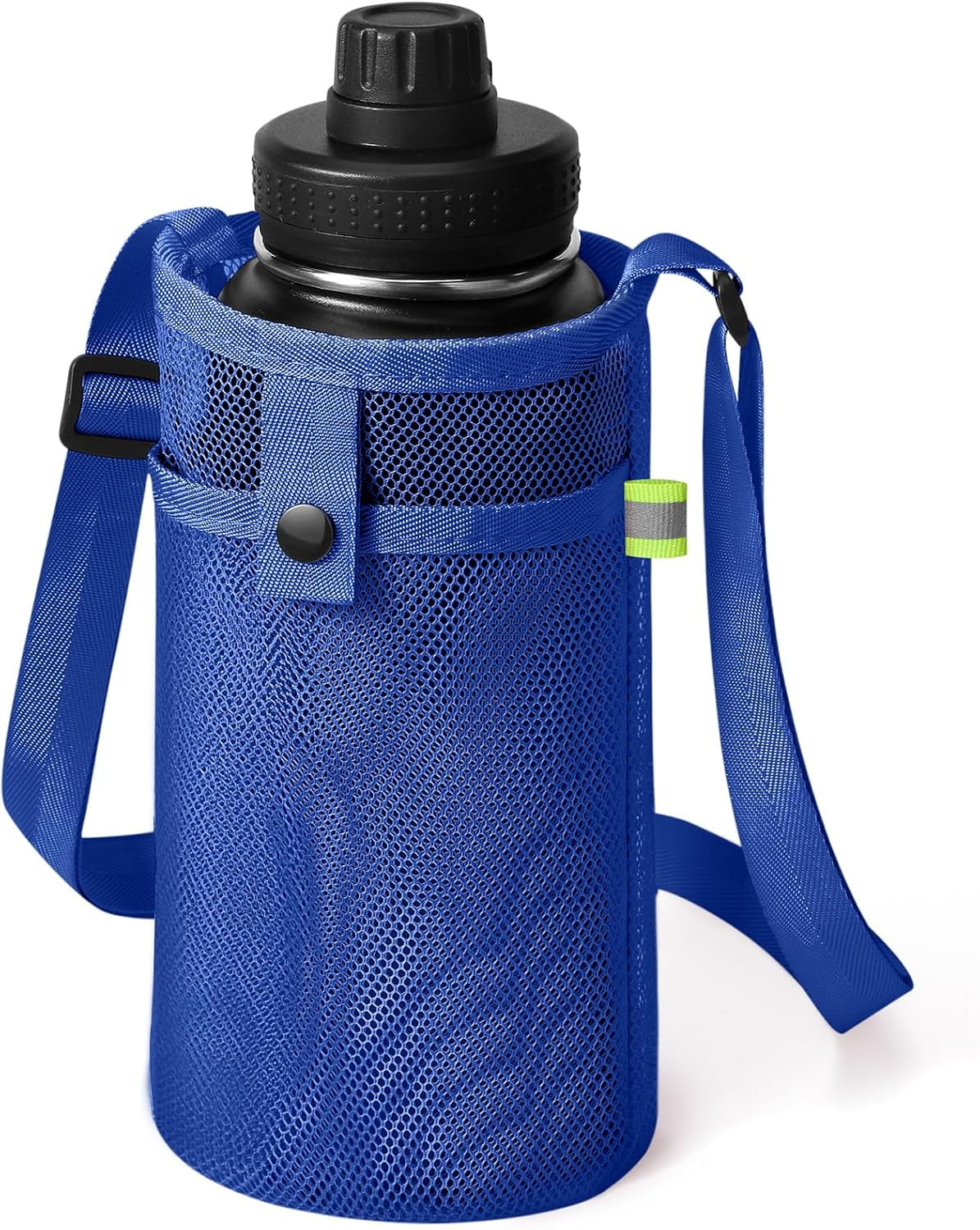 Large Water Bottle Bag with Strap, Big Mesh Water Bottle Holder Crossbody Water Sling Bag ...