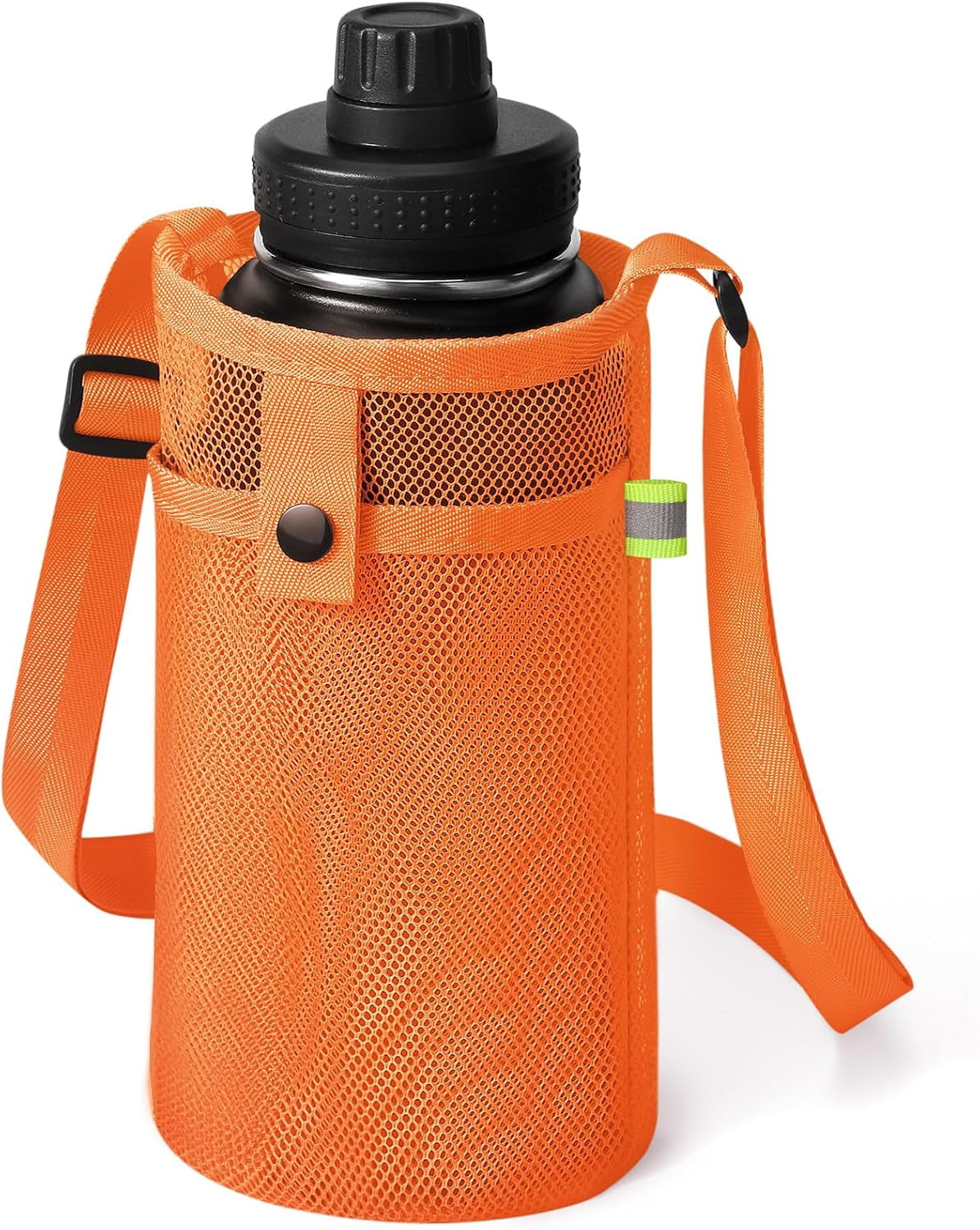Large Water Bottle Bag with Strap, Big Mesh Water Bottle Holder ...