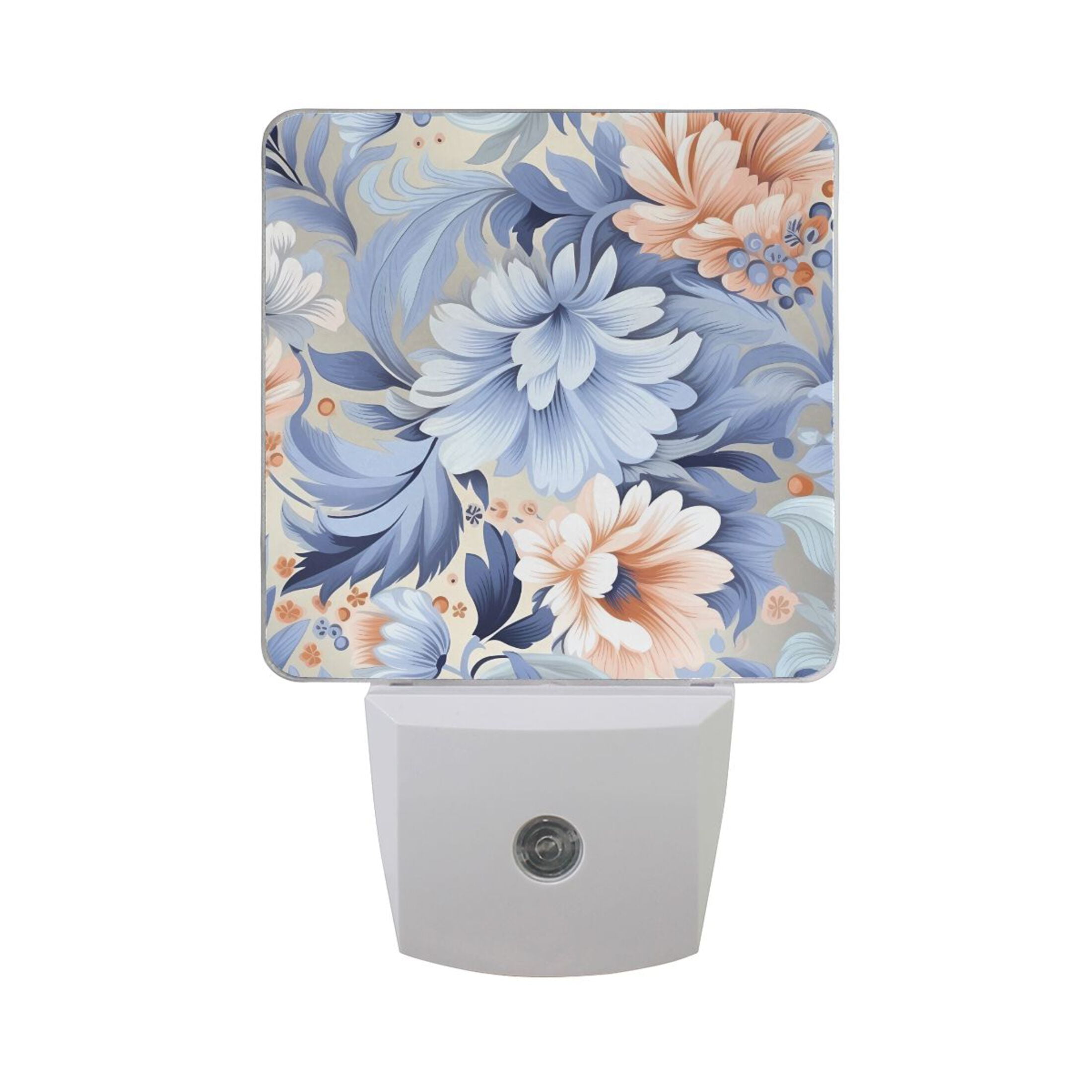 Large Watercolor Flower Night Light 2 Pack LED Nightlight Plug into ...